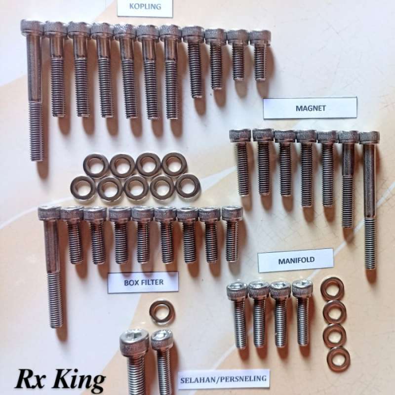 Jual Baut L Set Mesin Rx King Full Stainless Asli Merk The Ss304 Di Seller Yama - Cengkareng ...