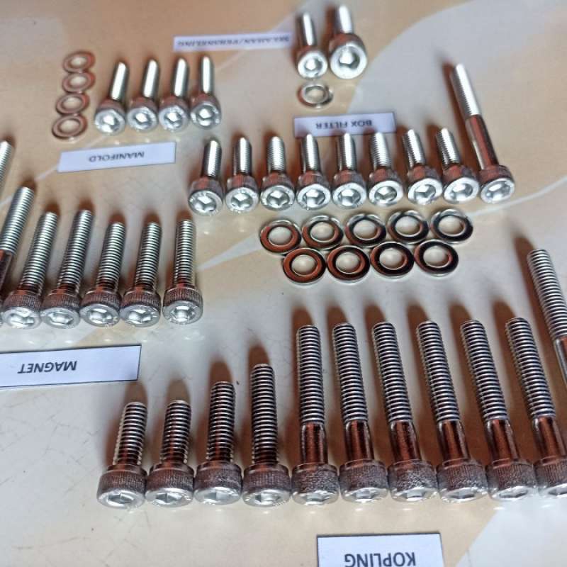 Jual Baut L Set Mesin Rx King Full Stainless Asli Merk The Ss304 Di Seller Yama - Cengkareng ...