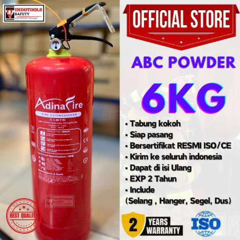 Jual Bersertifikat Apar 6 Kg / Abc Powder 6 Kg / Garansi 2th Di Seller ...