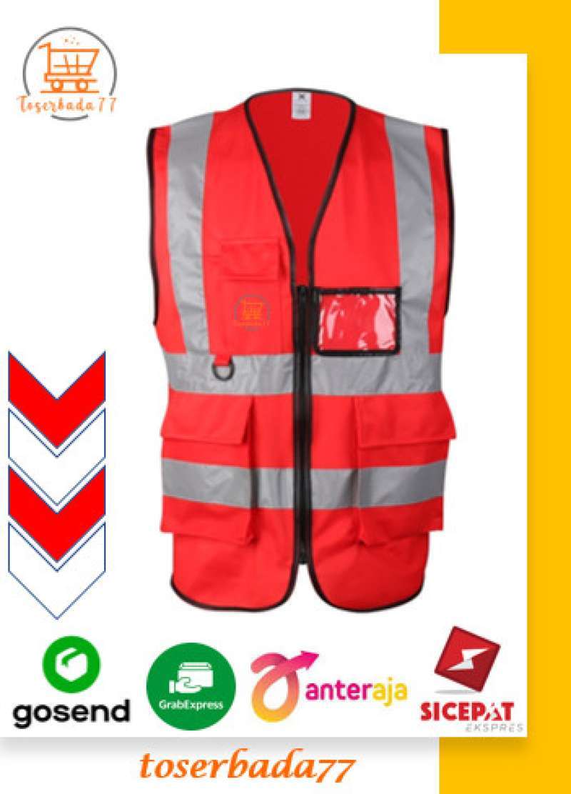 Jual Rompi K3 / Rompi Safety / Rompi Proyek (merah) Di Seller Raindrop ...