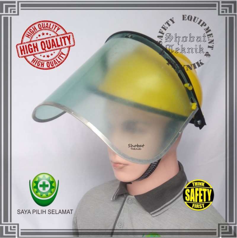 Jual Safety Face Shield Gerinda/face Shield Bracket Visor Untuk Helm ...