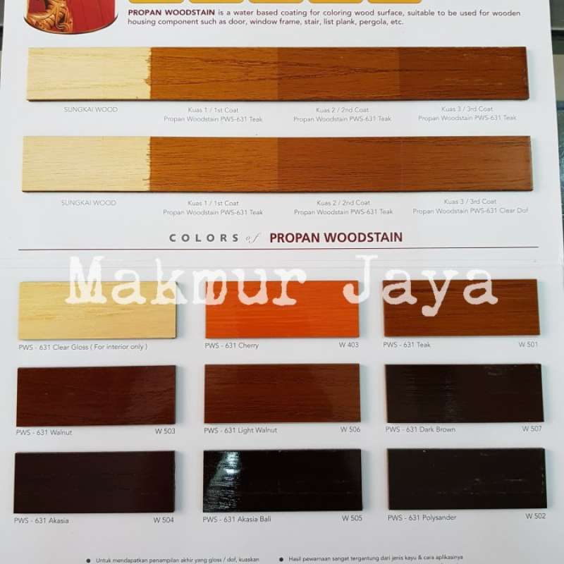 Jual Propan Woodstain Pws-631 Politur Plitur Water Based - Cherry Di ...