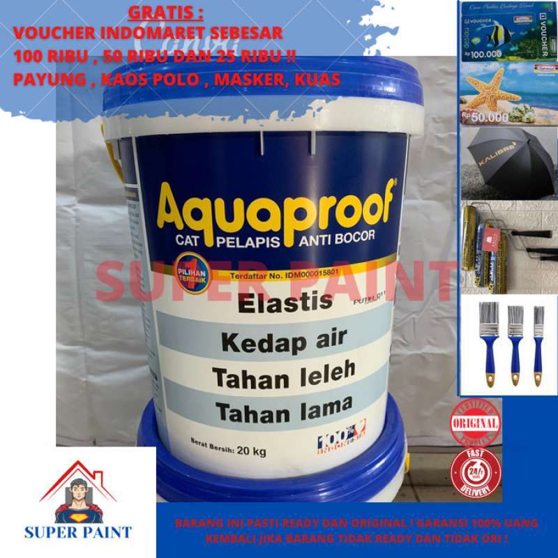 Jual Cat Pelapis Anti Bocor Aquaproof Semua Warna Asli Pabrik Ukuran ...