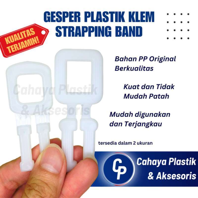 Jual Gesper Plastik Klem Tali Strapping Band Ori - Cahaya Plastik Di ...