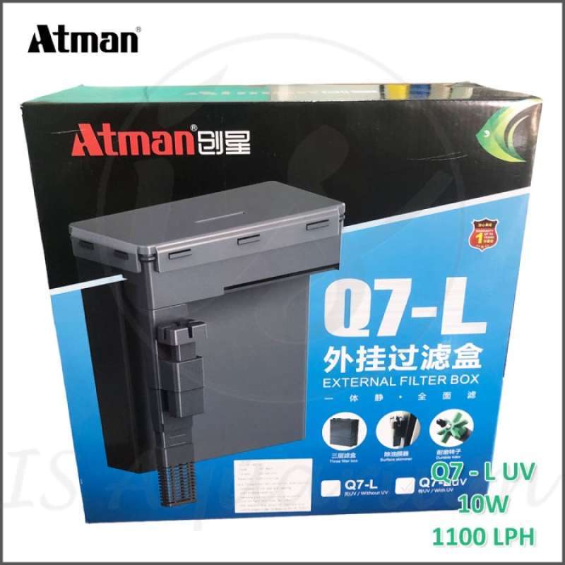 Promo Atman Q7-l Uv Filter Hang On Aquarium Akuarium Canister Aquascape ...