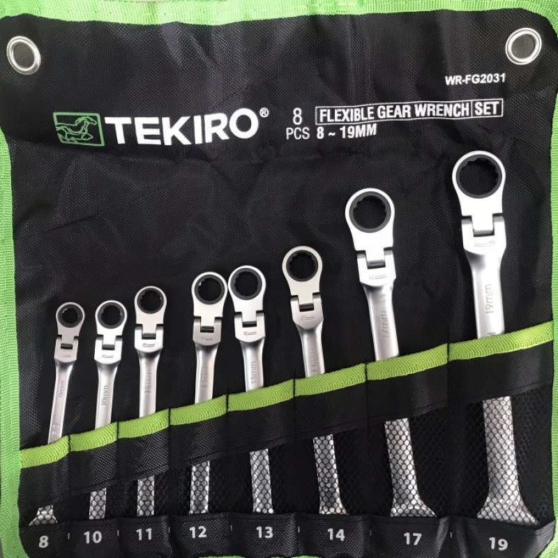 Jual Tekiro Kunci Ring Pas Rachet Flexible/flexible Gear Wrench - 19mm ...