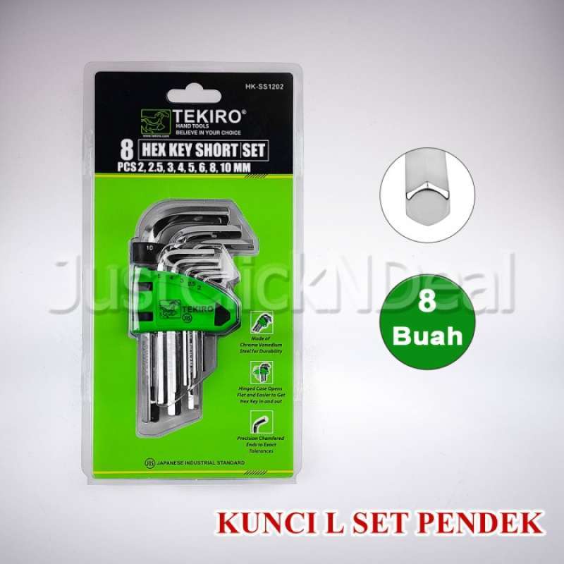 Jual Tekiro Kunci L Set Pendek Panjang Ballpoint Hex Key Original ...