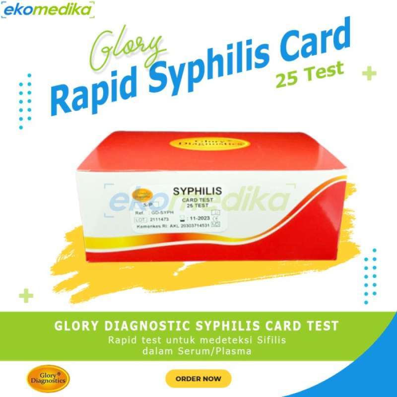 Promo Rapid Test Syphilis Card Glory Test Sipilis Isi 25 Test (serum ...