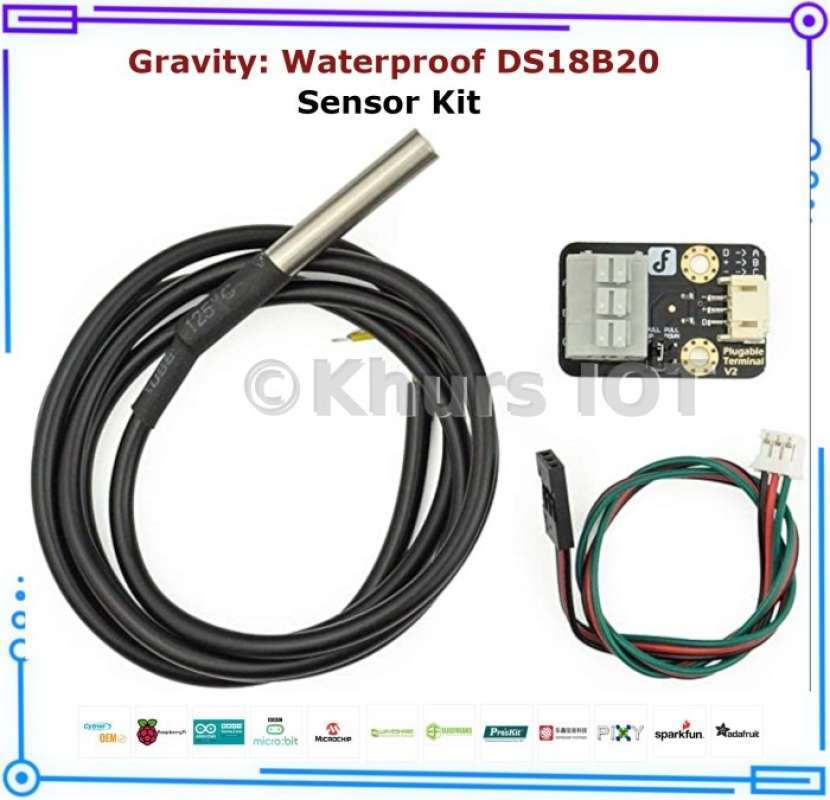 Jual Dfrobot : Waterproof Ds18b20 Digital Temperature Sensor Kit Di ...