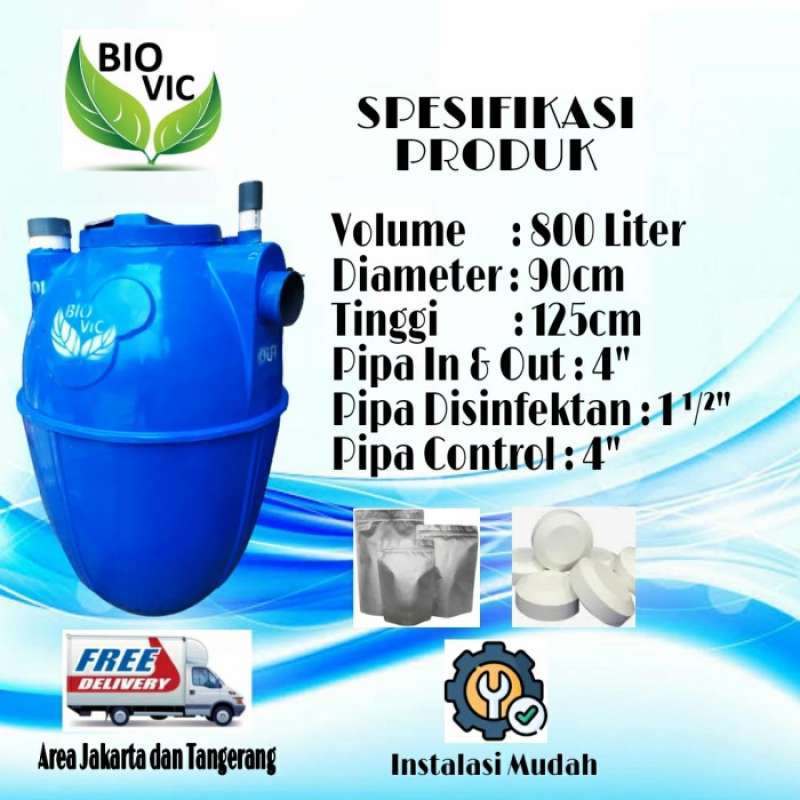 Jual Septic Tank Bio, Biotech, Biofil, Biotank, Biovic, Volume 800 ...
