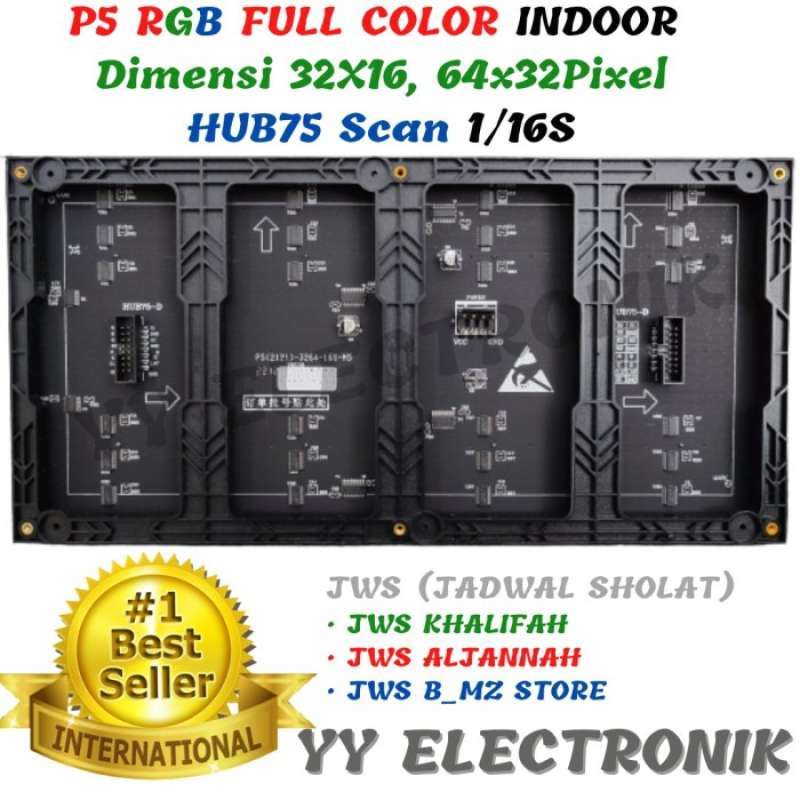 Jual Panel Module Led P5 Rgb/full Color Indoor Smd Running Text Di ...
