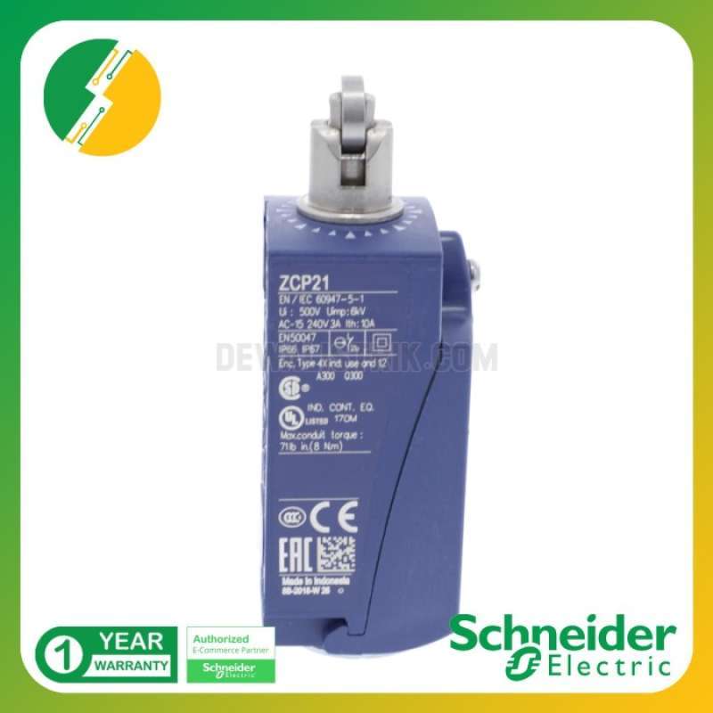 Jual Schneider Limit Switch Xckp Roller Plunger 1 Nc An (xckp Di Seller ...