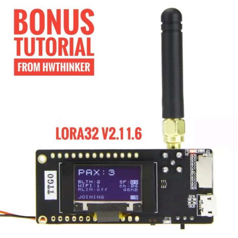 Jual Lilygo Ttgo Lora32 Lora V2 1 915mhz 923mhz Esp32 Oled 0 96 Wifi