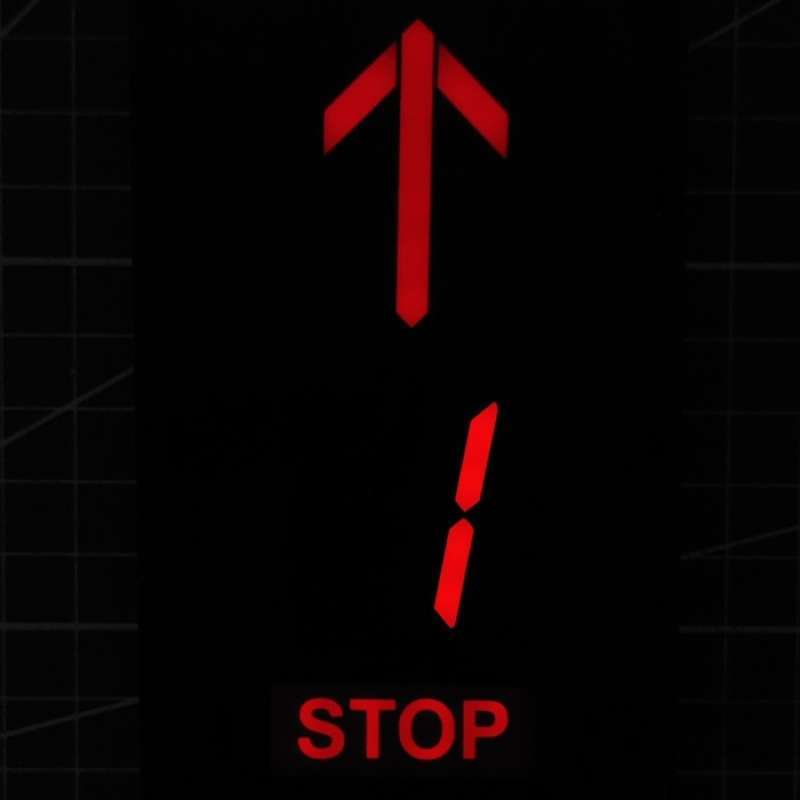 Jual Display Indikator Elevator Lift Seven Segment Arrow Led Bar - Red ...