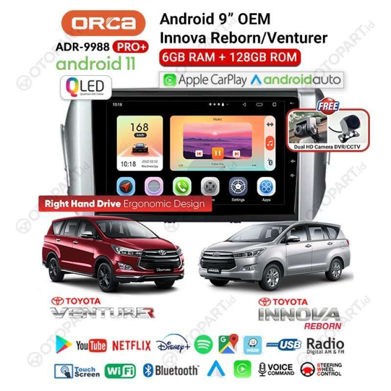 Promo Head Unit Innova Reborn Orca 9988 Pro Plus Android Auto Car Play ...