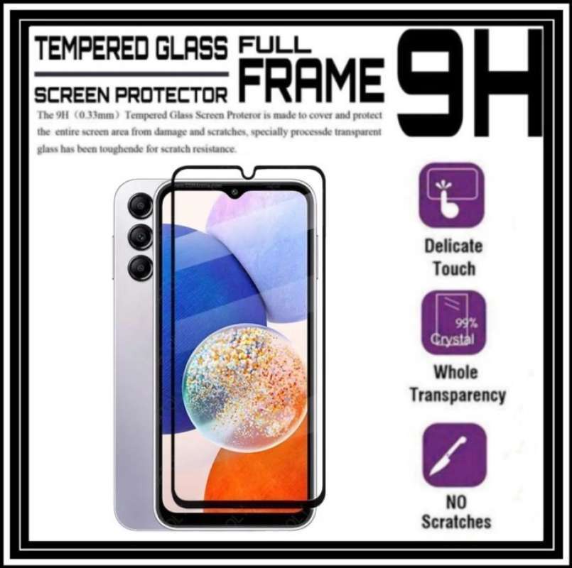 Promo Samsung Galaxy A14 / A24 / A34 / A54 5g 4g Tempered Glass Full ...