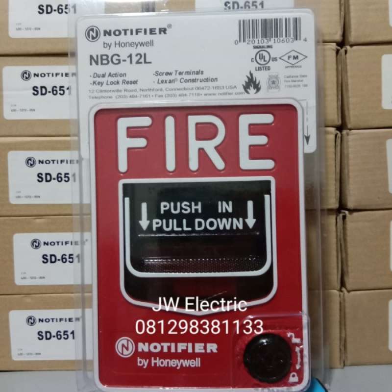 Jual Notifier Nbg-12l Dual Action Pull Station W/ Key Lock Di Seller Shin Store - Cengkareng ...