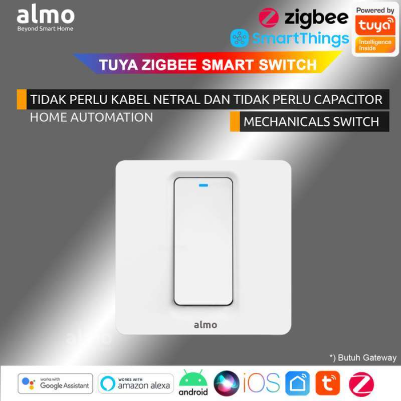 Jual Almo Tuya Smart Zigbee Mechanical Switch Saklar Home Automation ...