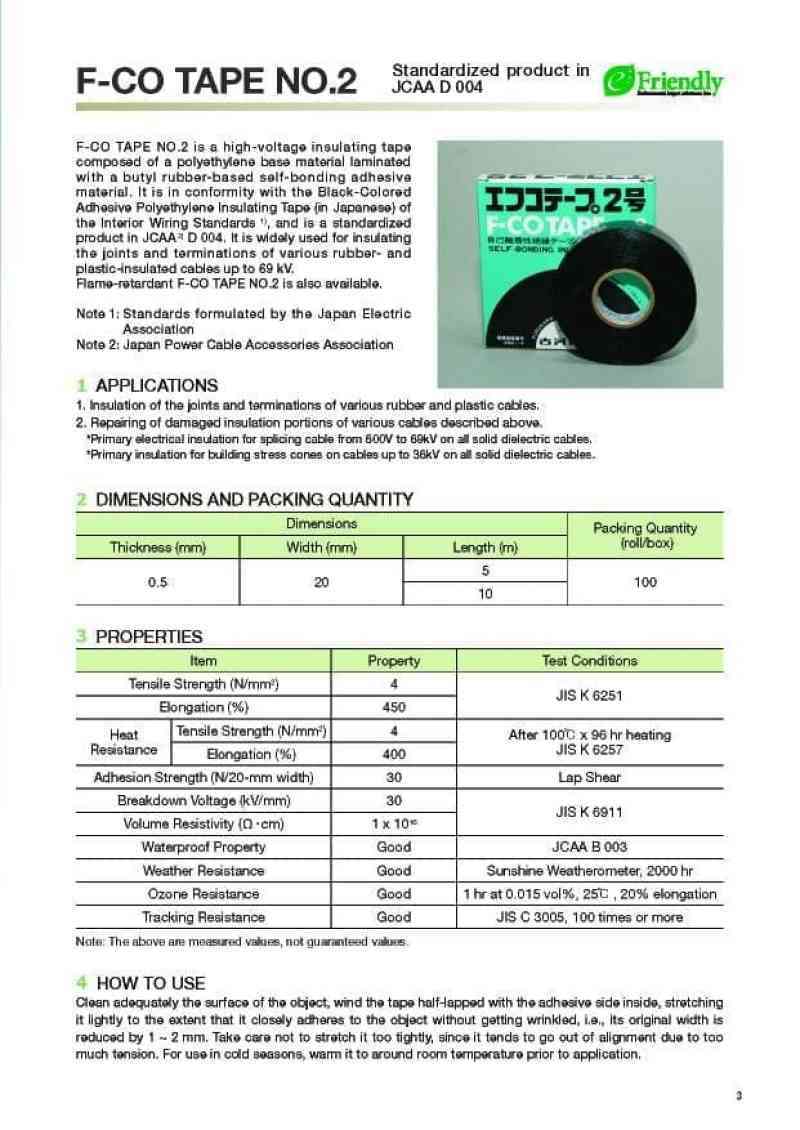 Jual Insulating Tape F-co Tape No.2 Furukawa Di Seller Shin Store ...