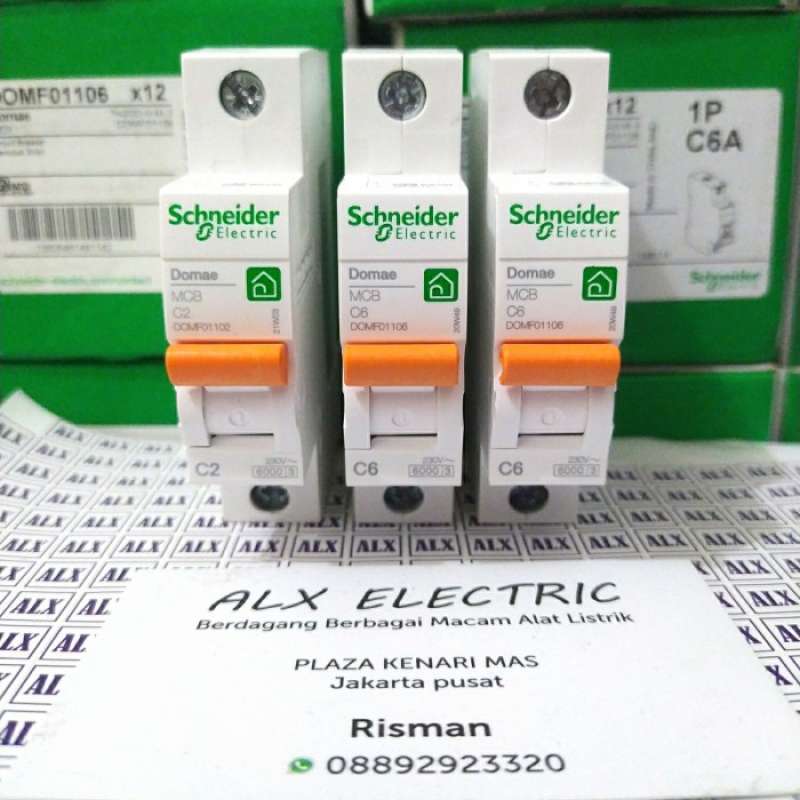 Jual Mcb Domae Schneider New 1p 2a 4a 6a 10a 16a 20a 32a 40a 50a 63a Sni - 4a Di Seller Shin ...