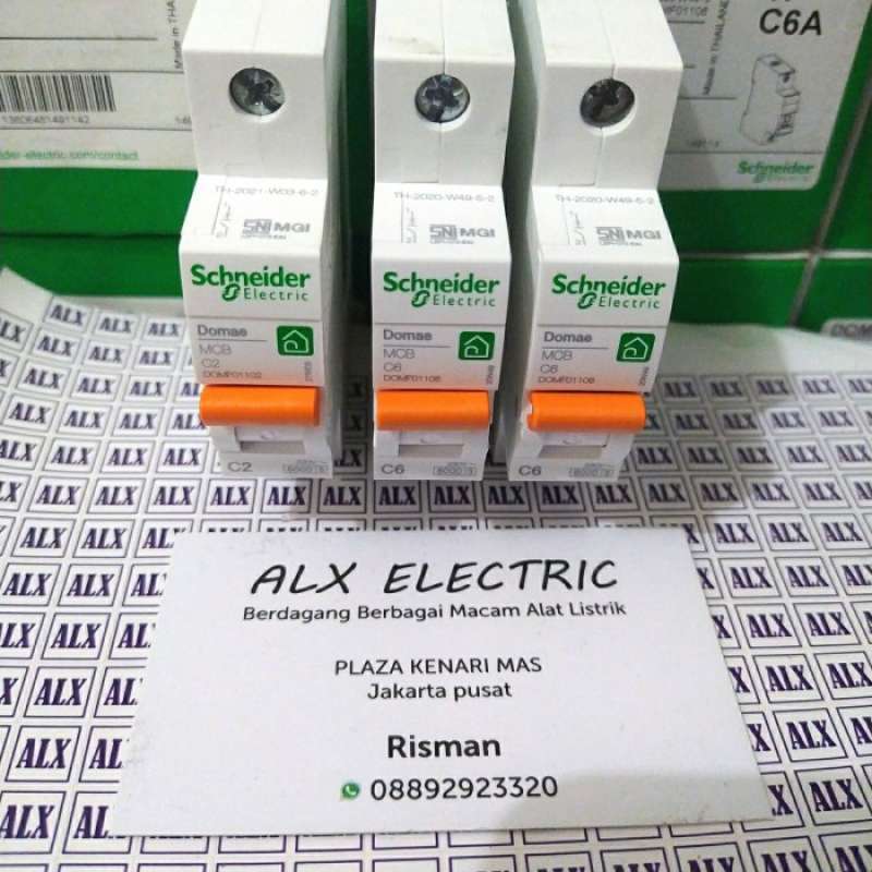 Jual Mcb Domae Schneider New 1p 2a 4a 6a 10a 16a 20a 32a 40a 50a 63a Sni - 4a Di Seller Shin ...