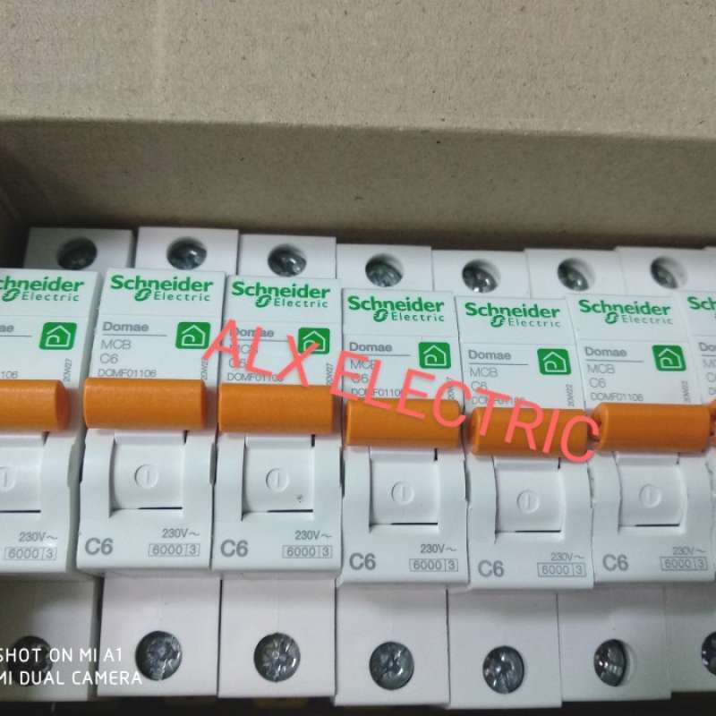Jual Mcb Domae Schneider New 1p 2a 4a 6a 10a 16a 20a 32a 40a 50a 63a Sni - 4a Di Seller Shin ...