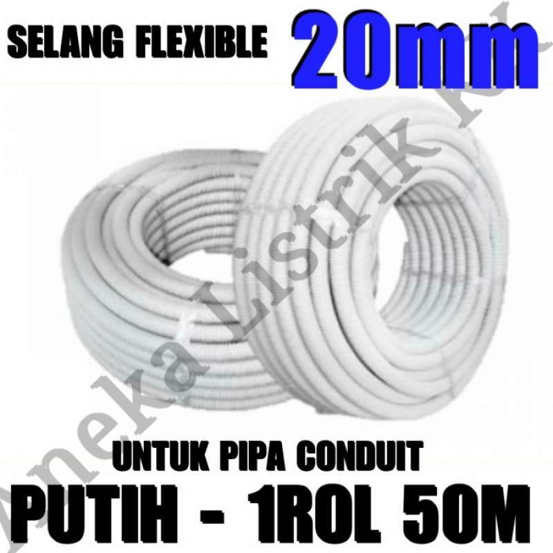 Jual Flexible Pipa Listrik Conduit 20mm Selang Flexibel Elastis 20 Mm ...