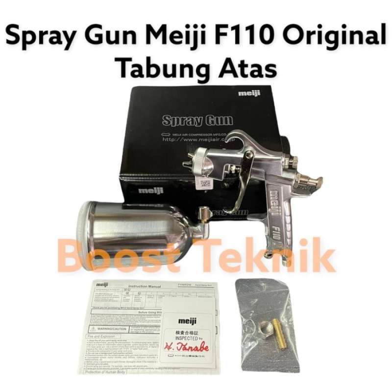 Jual Spray Gun Meiji F110 Tabung Atas Original / Alat Spray Gun Di ...