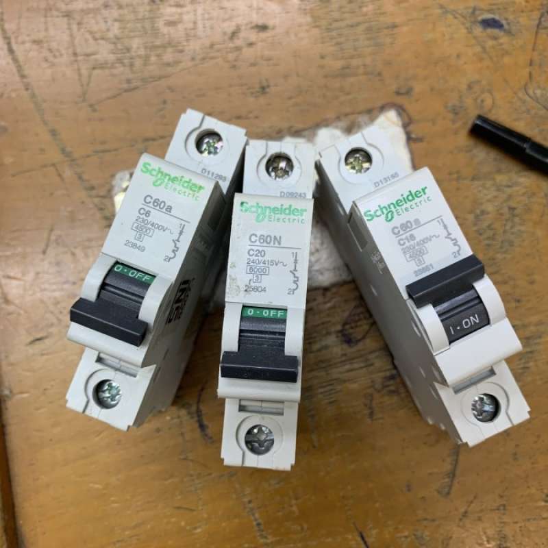 Jual Mcb C60n 1p 6a 10a 16a 20a Schneider - 20a Di Seller Shin Store - Cengkareng Timur, Kota ...