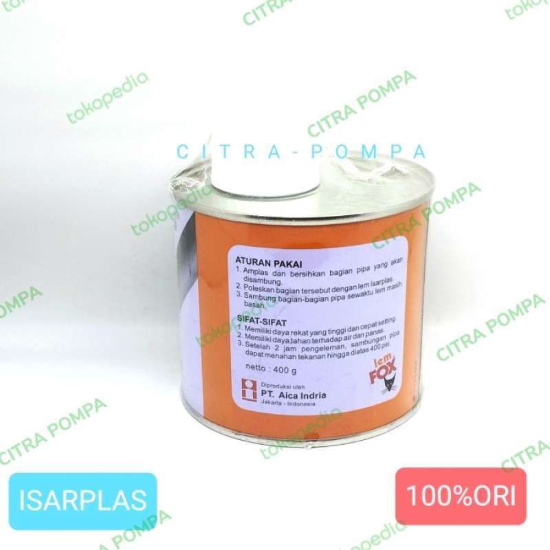 Jual Lem Pipa Isarplas Kaleng Kuas 400 Gr Di Seller Aghanim ...