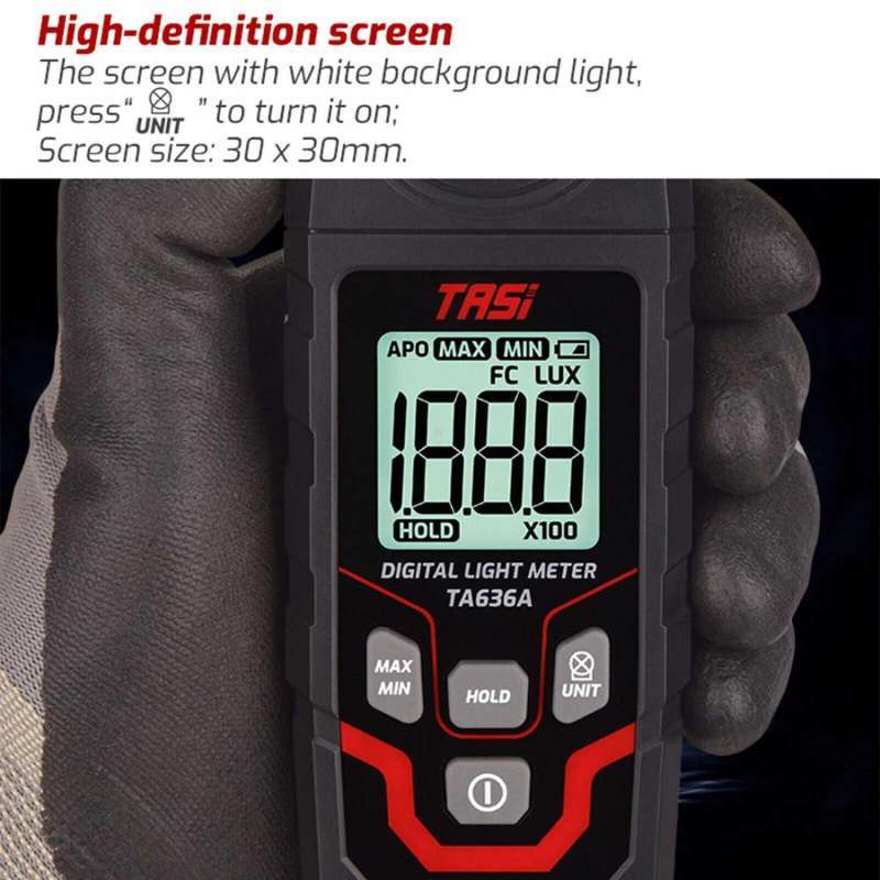 Jual Tasi Lux Meter Alat Ukur Intensitas Cahaya Digital Lcd Screen ...