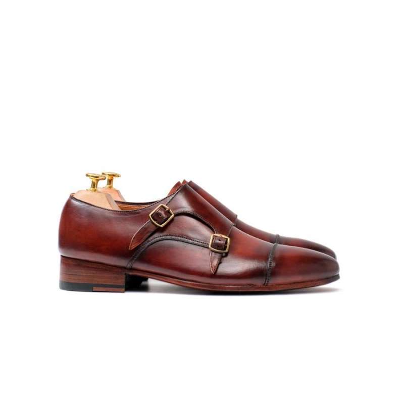 Jual Sepatu Kulit Monk Pria Koku Footwear Edward Classic Lorenzo Patina ...