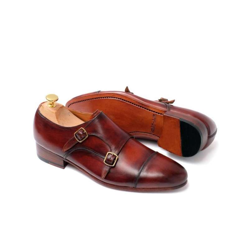 Jual Sepatu Kulit Monk Pria Koku Footwear Edward Classic Lorenzo Patina ...