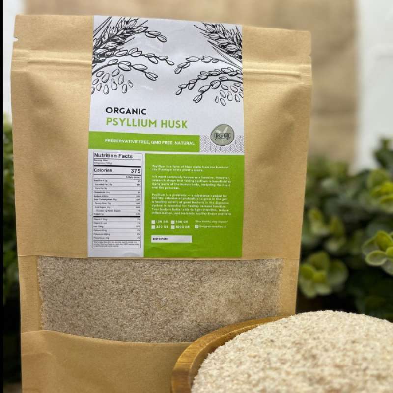 Jual Psyllium Husk Powder Organic 100 Gram / Bubuk Psyllium Di Seller ...