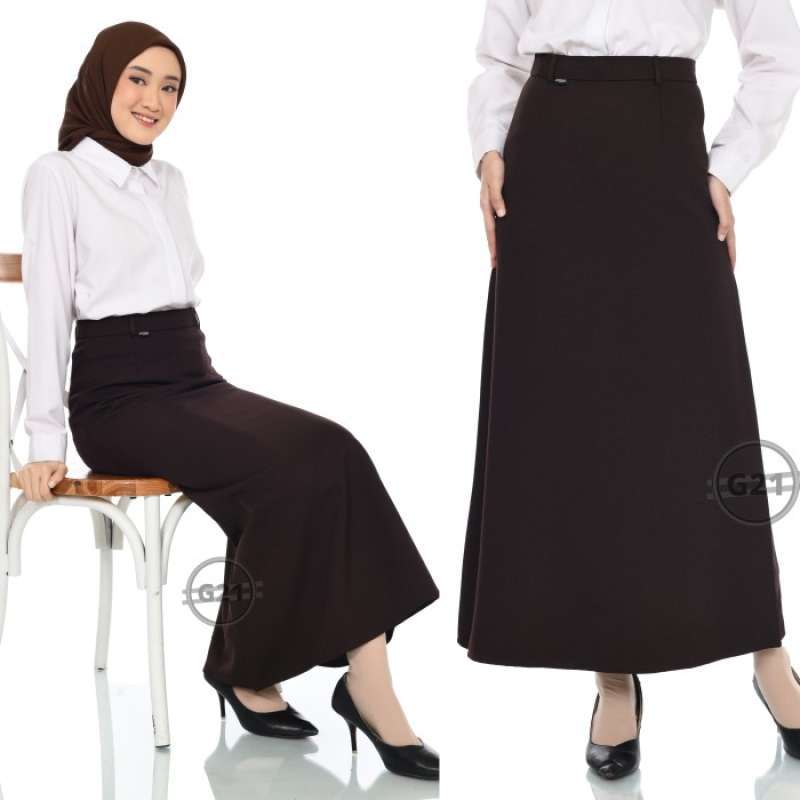 Jual Rok A Jumbo Bahan Panjang Kerja Kantor - Hitam 32 Di Seller ...