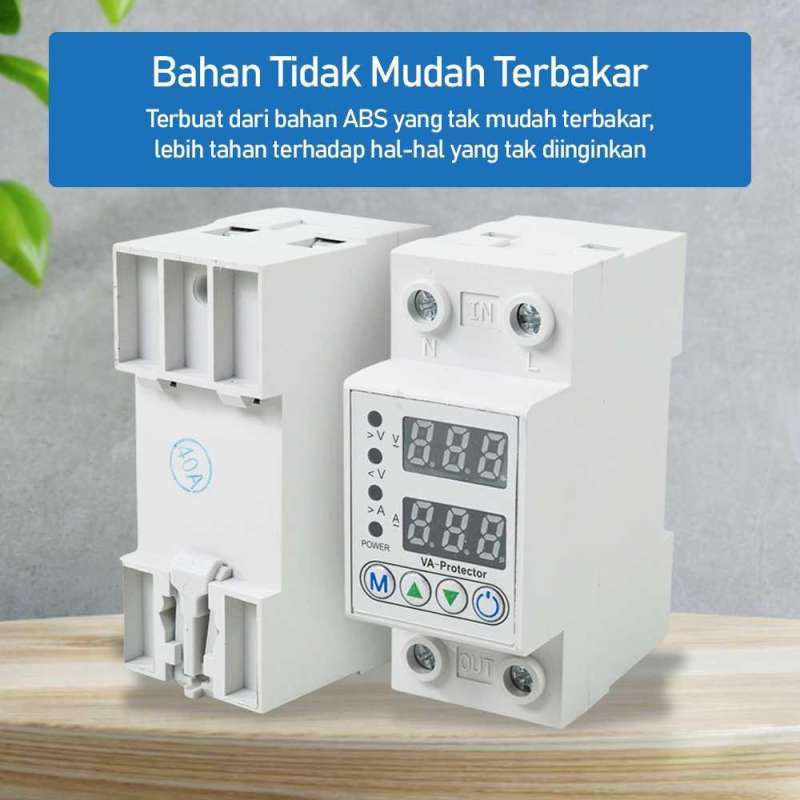 Jual Bevav Mcb Digital Din Rail Over Voltage Current Protector 220v 40a ...