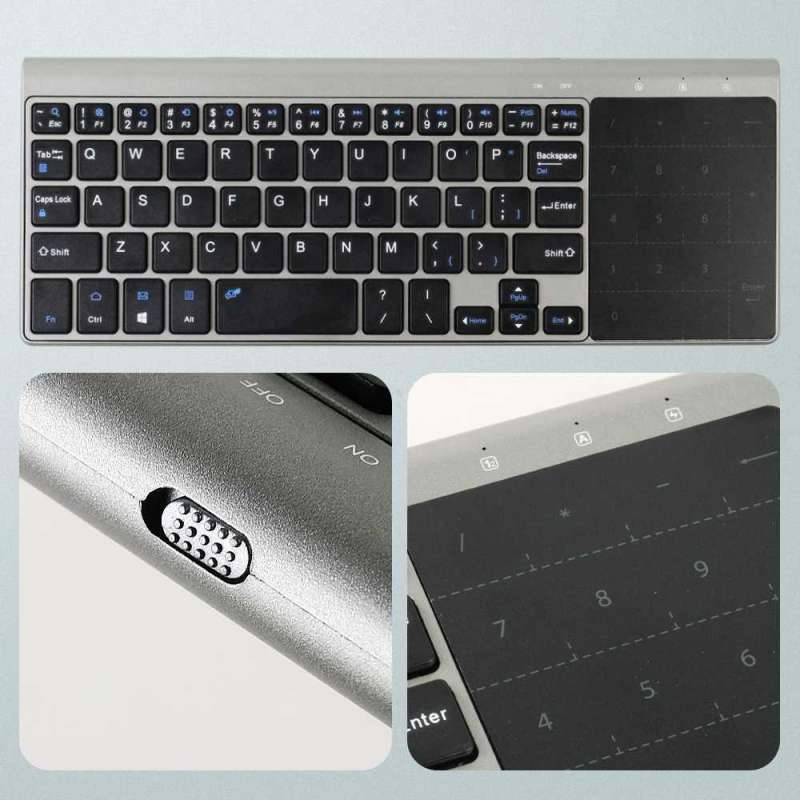 Jual Qxuz Keyboard Wireless Qwerty Dengan Touchpad 2.4 Ghz Jp136g ...