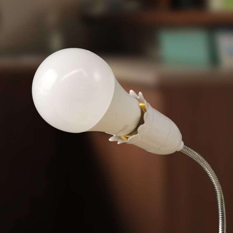 Jual Himiss Fitting Lampu Flexible Led Light Bulb E27 Plug Eu 220v Hm2 ...