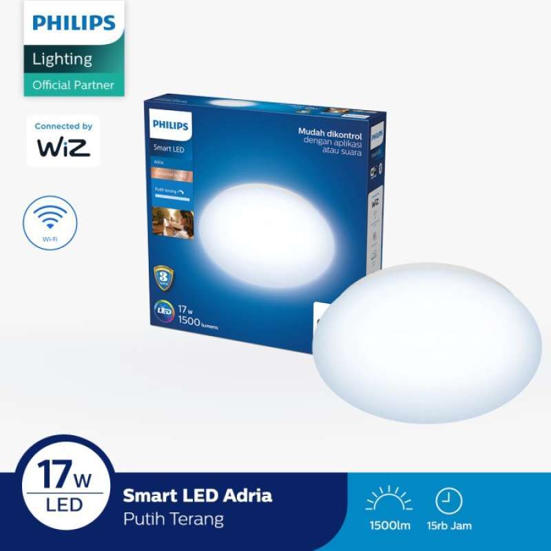 Promo Philips Lampu Smart Wifi Ceiling Adria 17w - Tunable White Putih ...