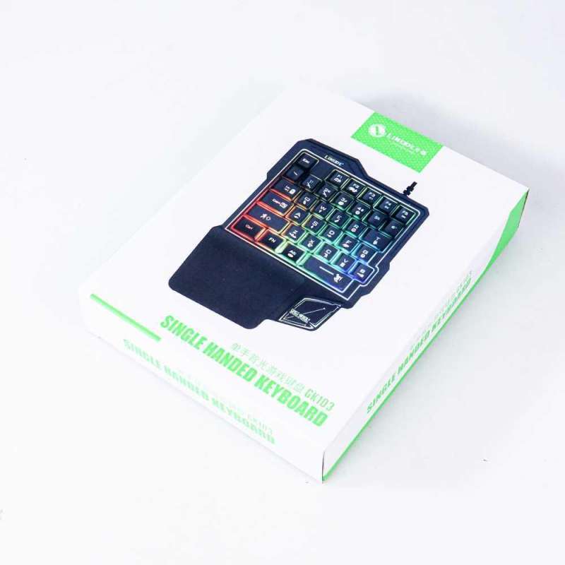 Jual Limeide Single Hand Gaming Keyboard Rgb 35 Keys Wired Gk103 ...