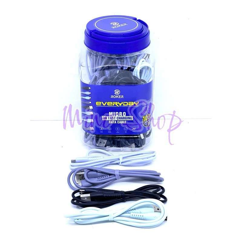 Jual Kabel Data Roker 3a Everday Rk-cbd52 1m Fast Charging Micro Usb ...