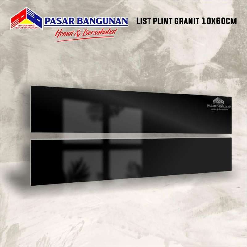 Jual Plint Granit Hitam Polos 10x60 Kualitas1 List Plint Granit Di ...
