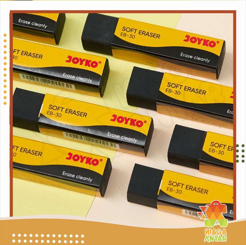 Promo Na Joyko Eraser Eb-30 Satuan / Penghapus Joyko Eb30 Hitam / Stip ...