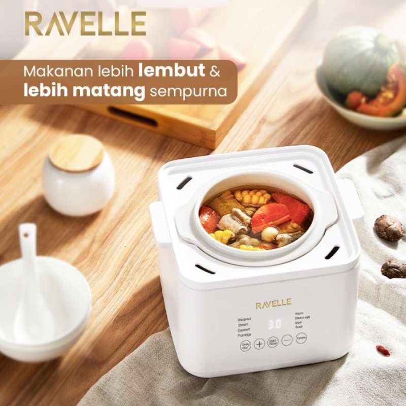 Promo Ravelle Digital Electric Slow Cooker And Steamer 1 Ltr - Panci ...
