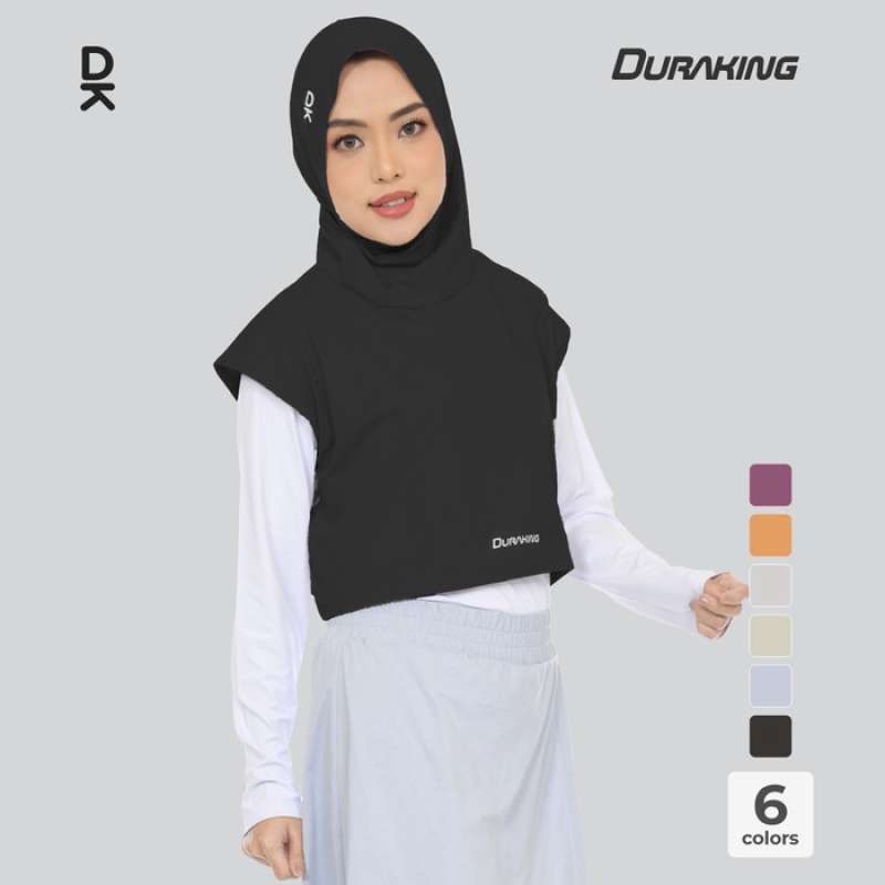 Jual Duraking Hijab Sports Khalwa Series - Croptop Hijab - Blue Stratus ...