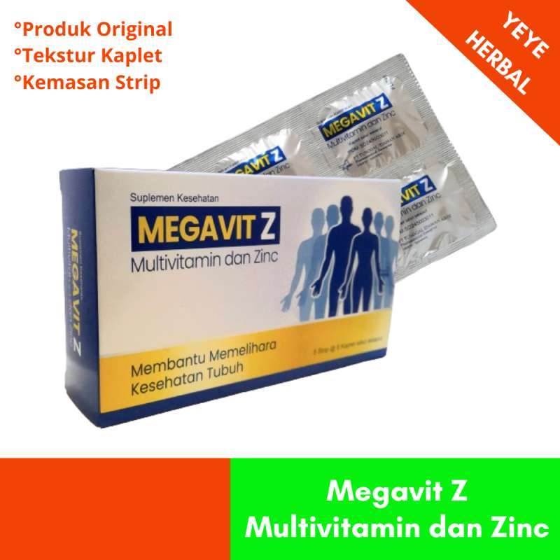 Jual Megavit Z Multivitamin Dan Zinc - Kotak Di Seller Yeye Herbal ...