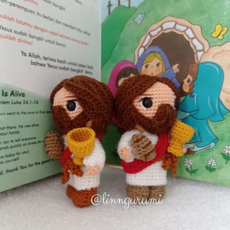 Promo Ready Amigurumi Boneka Rajut Yesus - Chibi Jesus Diskon 23% Di ...