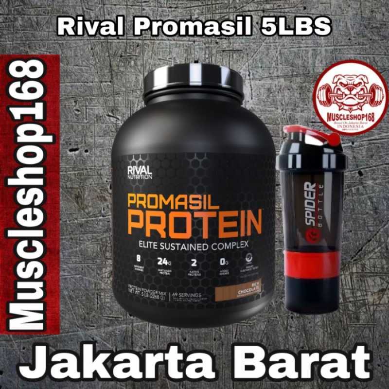 Promo Rival Promasil Protein Elite Sustained 5 Lbs Whey Blend Time ...