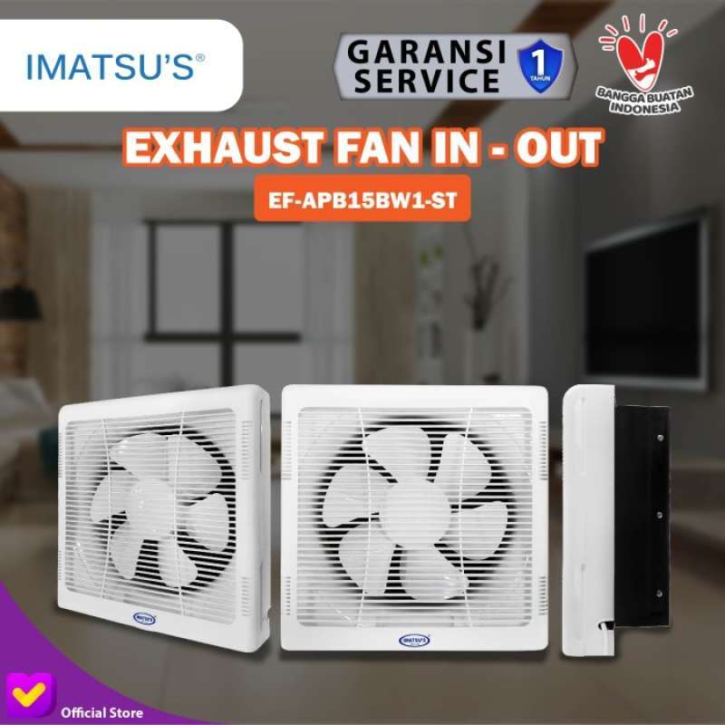 Promo Exhaust Fan Imatsu Ef-apb15bw1-st 6 Inch Rumah Toilet Dapur ...