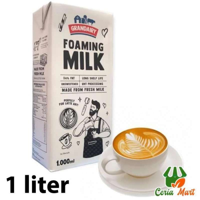 Jual Susu Barista Blend Grandairy Foaming Milk 1 L Milk Foam Coffee ...
